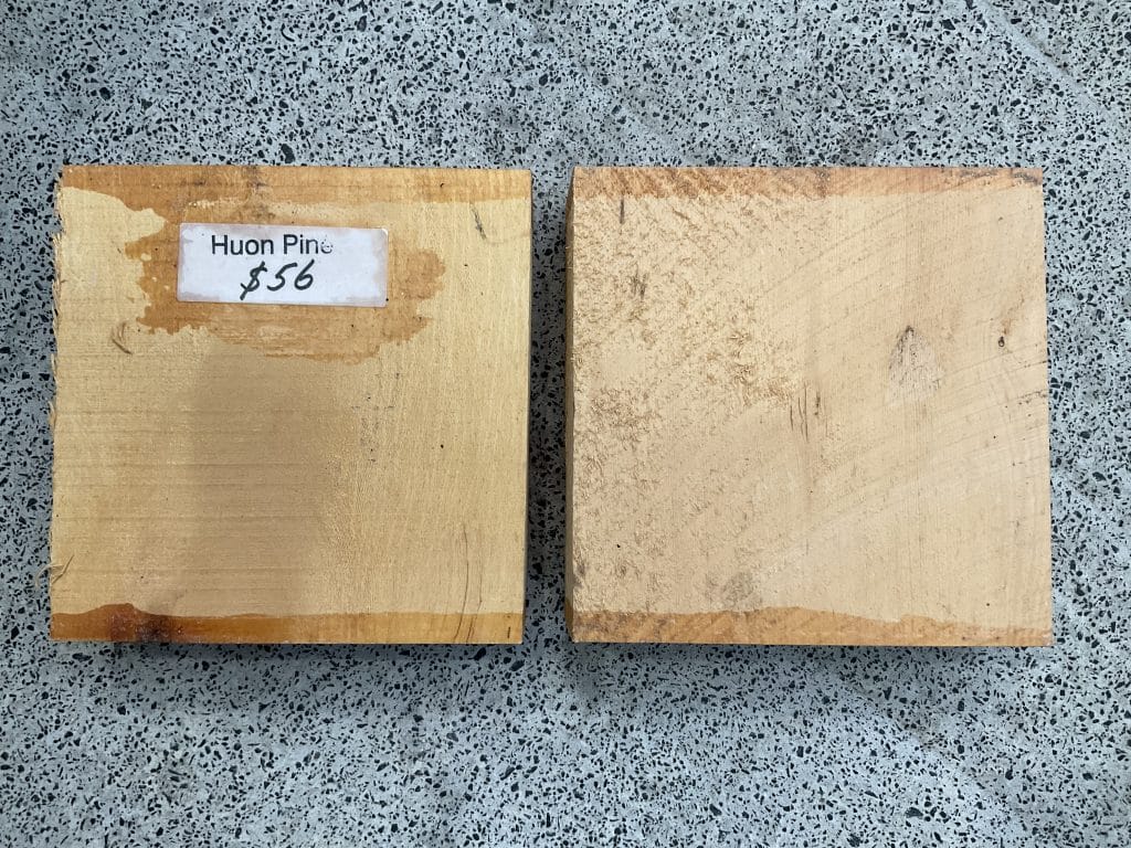 Huon Pine turning blank/square 15x15x5cms – Morrison's Huon Pine